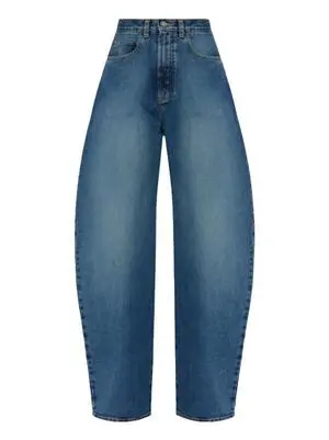 ALAÏA Alaïa High Waist Barrel Leg Jeans