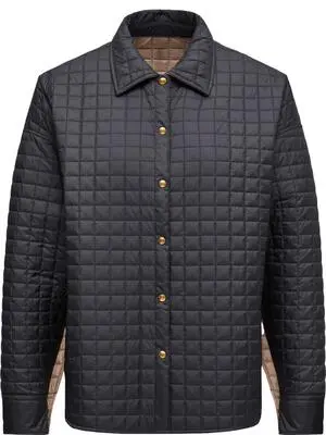 MONCLER Moncler Square-Quilted Reversible Padded Shirt