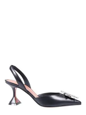 Amina Muaddi Pointed High Heels - Black