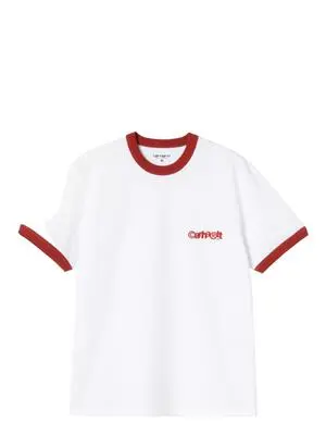 Carhartt Work In Progress Carhartt WIP S/S Ip Ringer Logo T-Shirt White/red/red