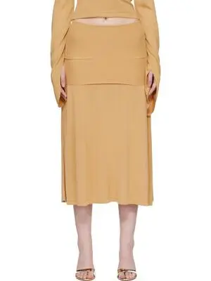 AYA MUSE Aya Muse Ribbed Rylin Skirt Saffron
