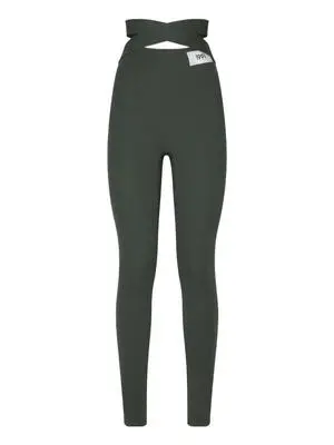 Dolce & Gabbana Crossover-strap High-waisted Leggings - Black