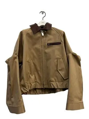 Sacai Chino Zipped Bomber Jacket - Green