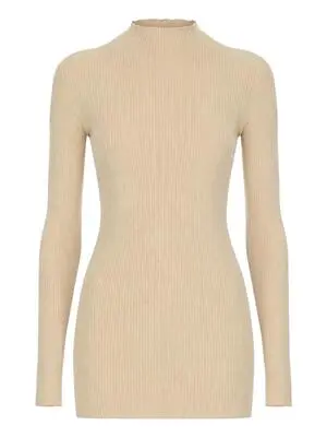RICK OWENS Rick Owens Ribbed-Knit High-Neck Sweater