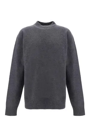JIL SANDER Crewneck Knitted Jumper - Black