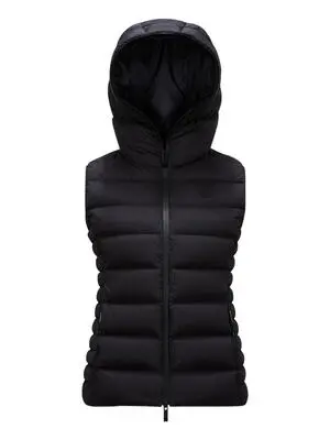 Moncler Zip-up Padded Vest - Black