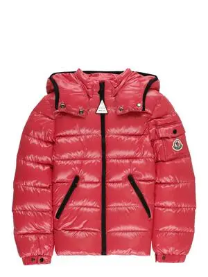 Moncler Long Sleeve Down Jacket - Red