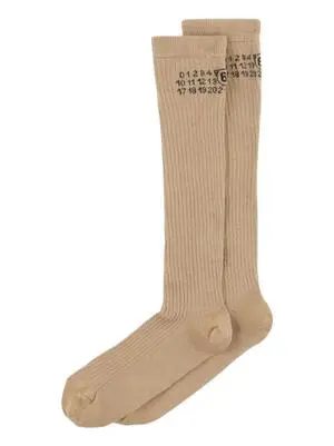 MAISON MARGIELA Mm6 Maison Margiela Knee-High Socks Adobe Brown