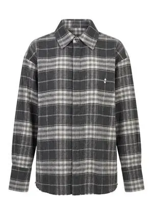 ICON DENIM LOS ANGELES Plaid Shirt - Black