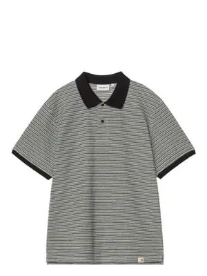 Carhartt Work In Progress Dion Stripe Polo Shirt - Gray