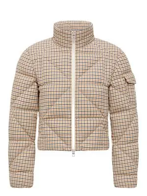 Moncler Keros Quilted Short Down Jacket - Nude