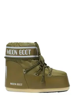 Moon Boot Moon Boot Icon Logo Printed Lace-Up Boots Khaki Green