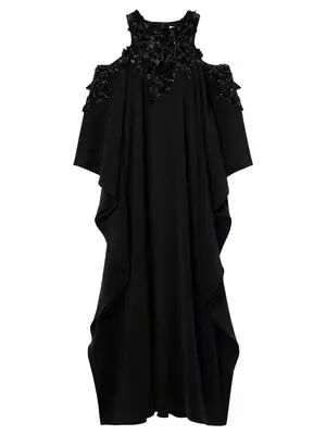 Marina Rinaldi X Tony Ward Embellished Cut-out Maxi Dress - Black