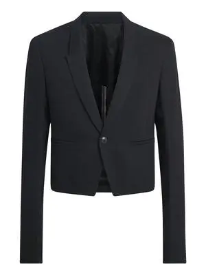 Rick Owens Virgin Wool Alice Blazer - Black