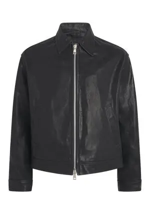 PICANTE Lambskin Trucker Jacket - Black