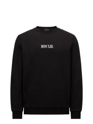 Moncler Embroidered Logo Sweatshirt - Black