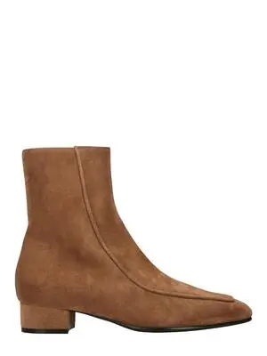 HERBERT LEVINE Suede Shadow Ban Ankle Boots 30 - Brown