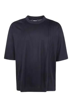 Emporio Armani Short-sleeved Crewneck T-shirt - Black