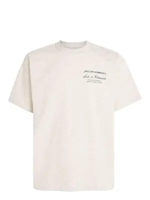 DOMREBEL Cotton Arts Vetements T-shirt - Beige