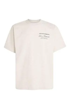DOMREBEL Cotton Arts Vetements T-shirt - Beige