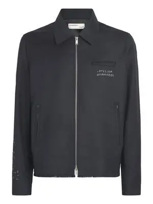 DOMREBEL Domrebel Virgin Wool Backstage Bomber Jacket