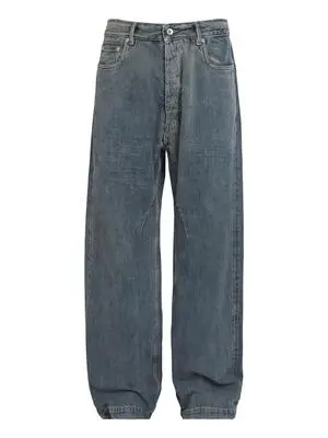 Rick Owens Geth Wide-Leg Jeans Navy