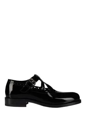 CHRISTIAN LOUBOUTIN Marc Poppin Patent Mary Jane Loafers - Black