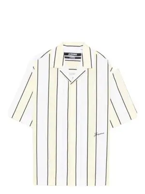 Jacquemus Logo Embroidered Striped Shirt - Multicolor