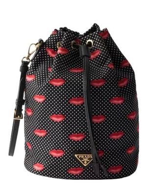 Prada Printed Re-nylon Pouch - Black