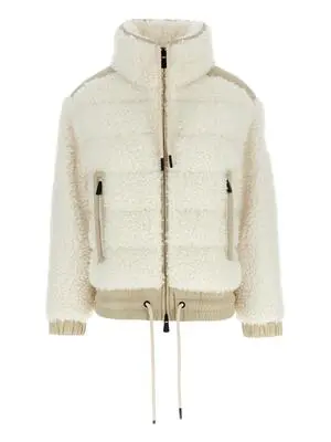 Moncler Moncler Grenoble Fur Effect Puffer Jacket White