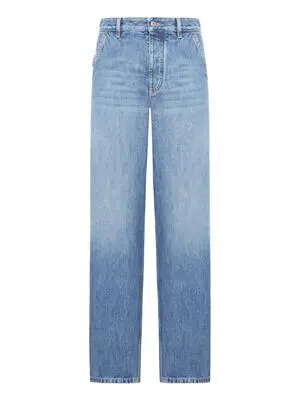 Bottega Veneta Vintage Cargo Jeans - Medium Blue