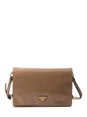 Prada Leather Shoulder Bag - Brown