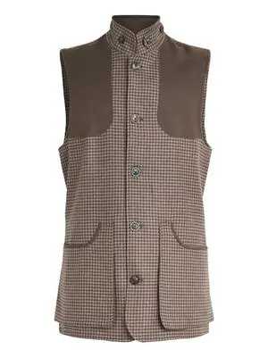Purdey Wool-cashmere Tweed Gilet - Brown