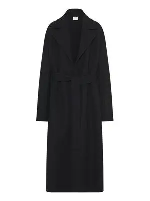 THE ROW Wool-silk Trench Coat - Black