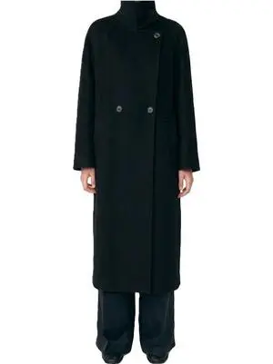 LISA YANG Double-breasted Coat - Black