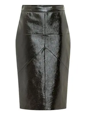 LANVIN Coated Midi Skirt - Black