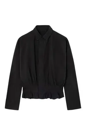 Gimaguas Ruffled Waist Jacket - Black