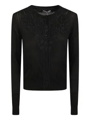 Ermanno Scervino Lace Appliqué Button-up Cardigan - No