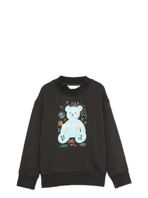 Palm Angels Printed Long-sleeve Hoodie - Black