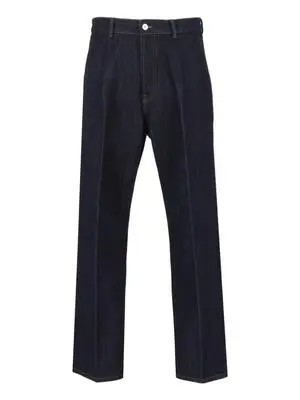 NINE:INTHE:MORNING Pleated Straight-leg Jeans - Blue