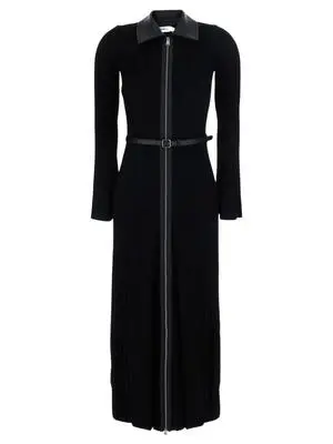 SIMKHAI Simkhai Long Sleeved Zip-Up Belted Dress