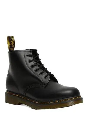 Dr. Martens 101 Smooth 6-eye Boots - Black