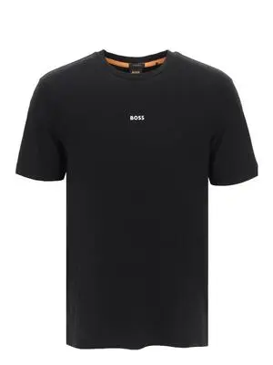 Hugo Boss Logo Printed Crewneck T-shirt - Black