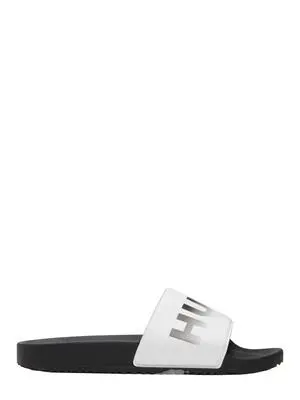 Hugo Boss Logo-print Slides - Black