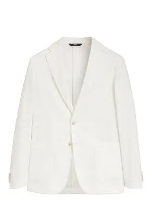 BOSS Slim-fit Blazer In A Cotton-cashmere Blend