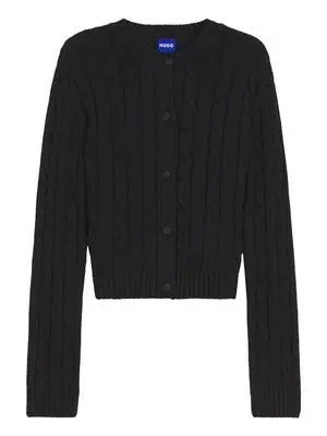 HUGO HUGO Cable-Knit Cardigan