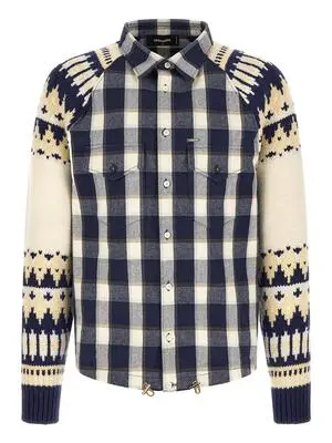 Dsquared2 Classic Check Drawstring' Shirt - Multi