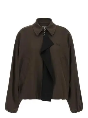 Loewe Viscose And Wool Jacket Brown