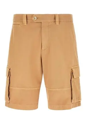 Brunello Cucinelli BRUNELLO CUCINELLI Cotton Cargo Bermuda Shorts Beige