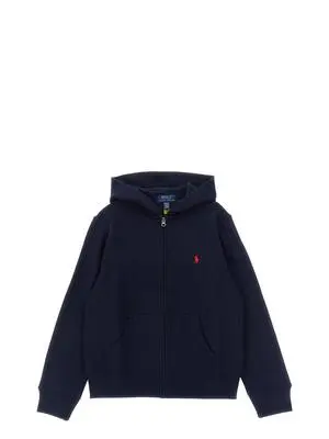 Polo Ralph Lauren Pony Logo Zip Hoodie - Blue